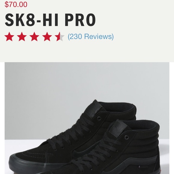 Vans | Shoes | Vans All Black Sk8hi Pros | Poshmark